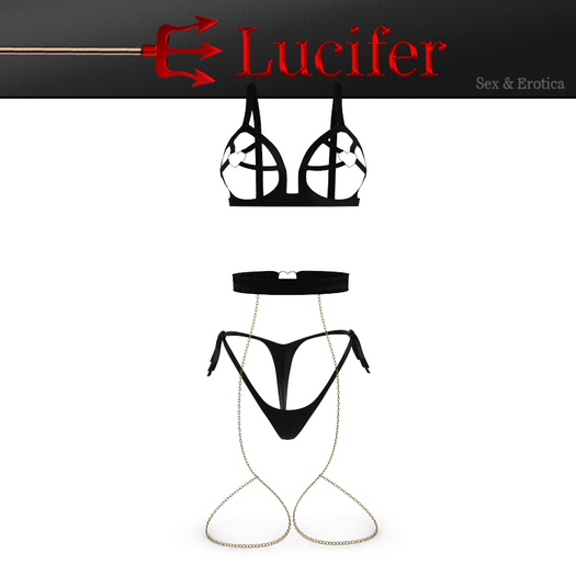Second Life Marketplace Black Lingerie